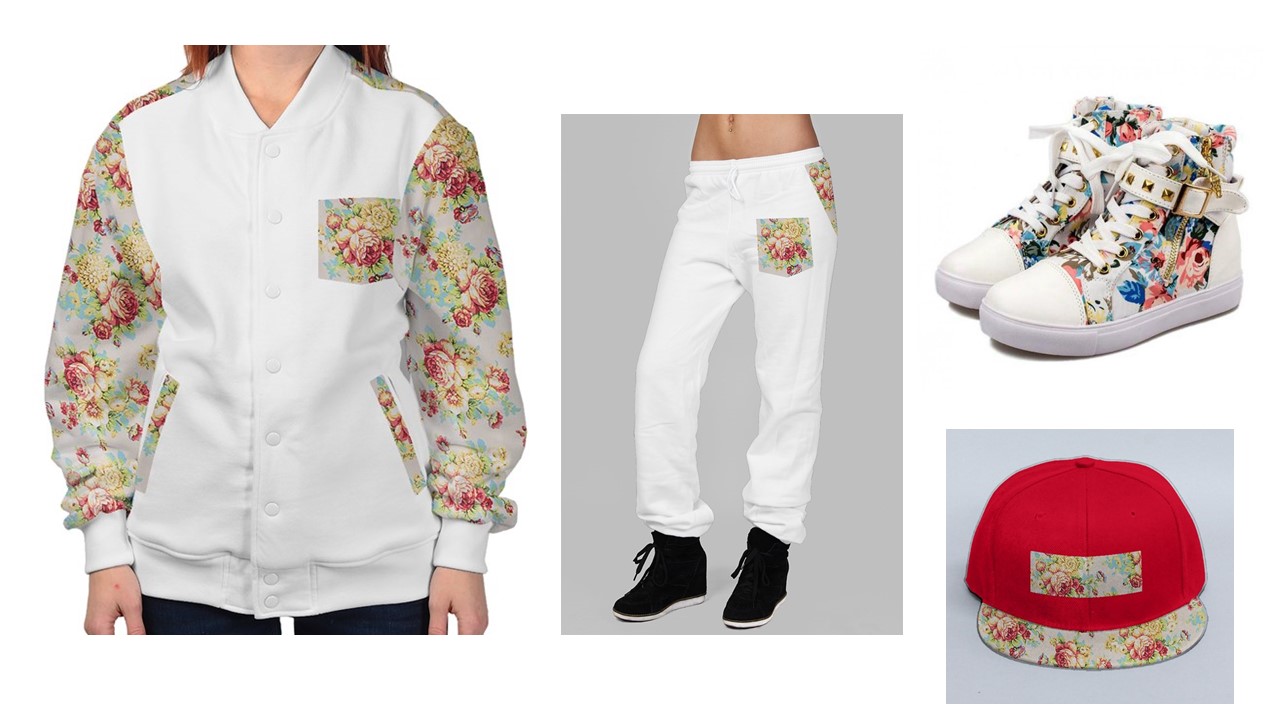 Vintage Flowers Girl